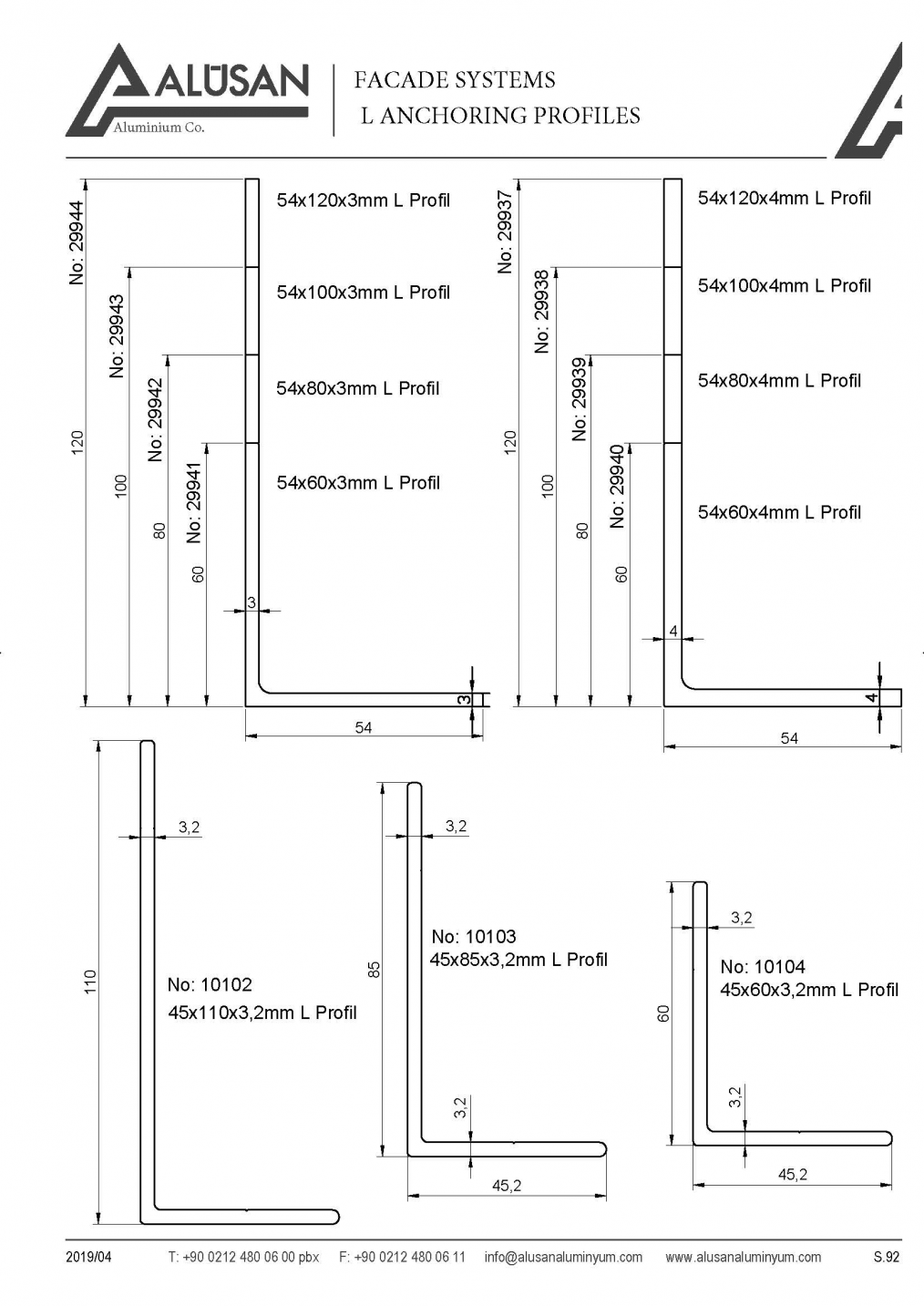 L Anchoring Profiles :: Alusan Aluminum Co.